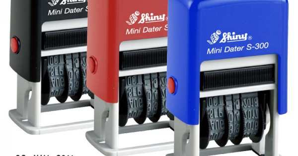 SHINY S300 Self-Inking Date Stamp (3mm)