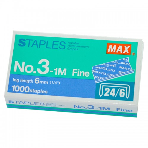 MAX Staples No:3-1M (24/6)